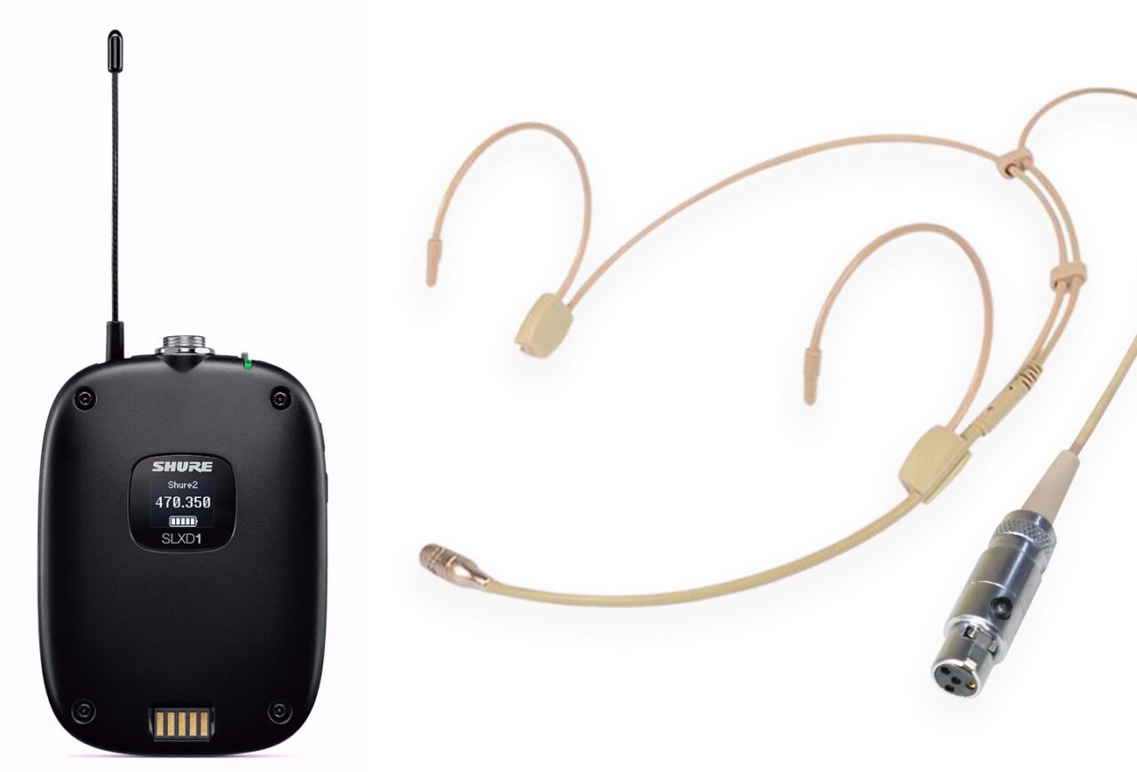 Shure SLX-D1 Wireless Bodypack & Cheek Headset Bundle - Element ICT ...
